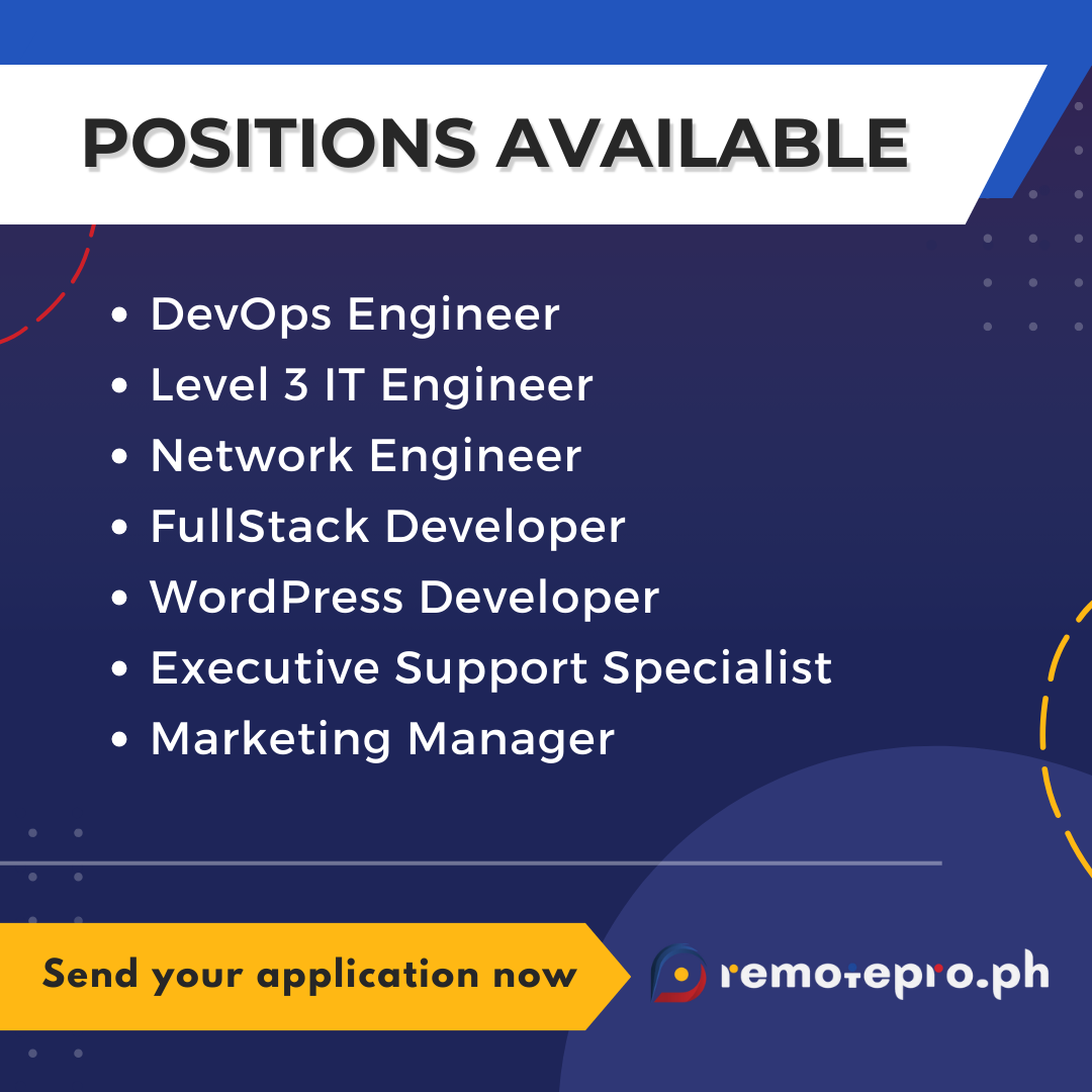 RemotePro.Ph - Current Openings