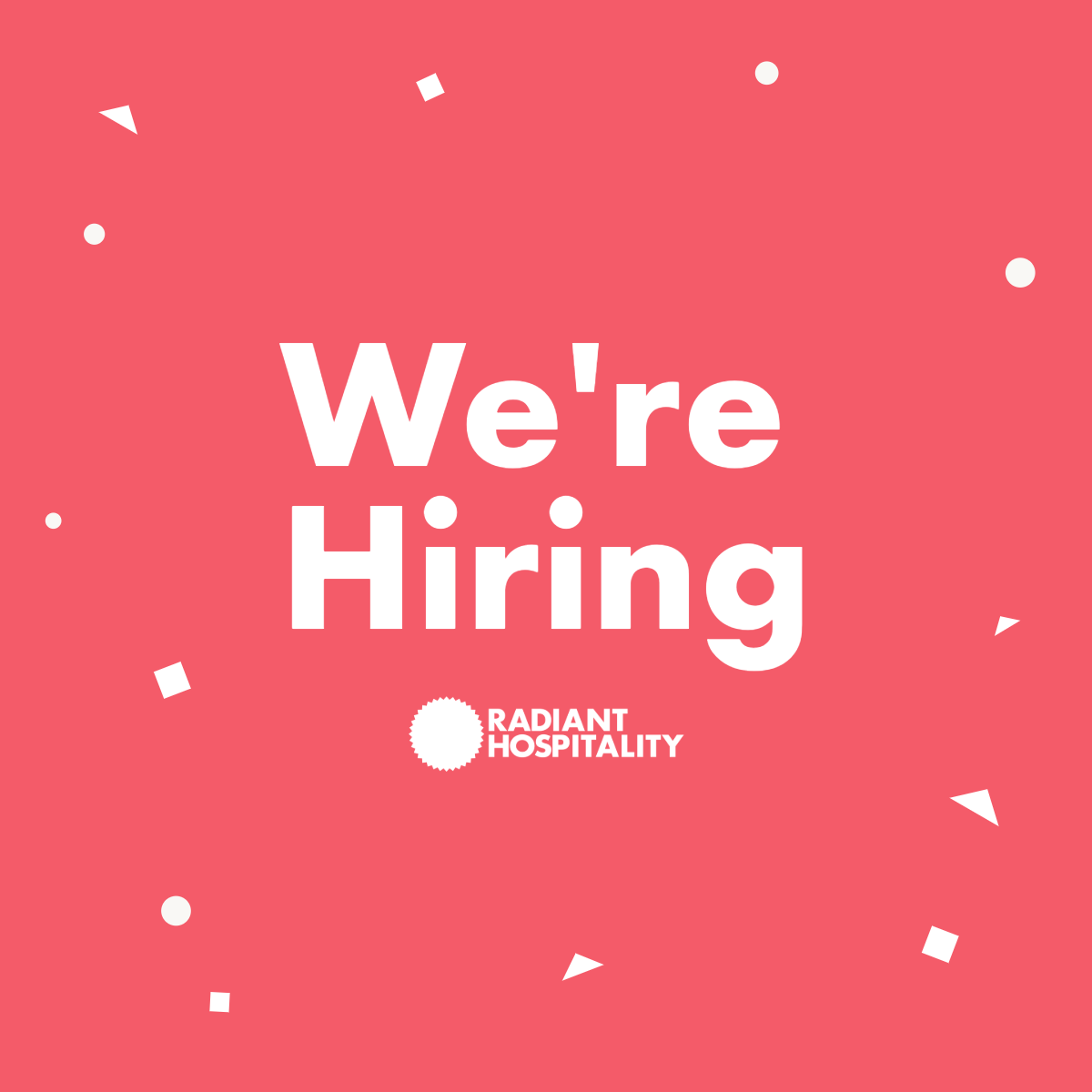 Head Waiter / Waitress x4 (All Day Dining) - Radiant Hospitality Company